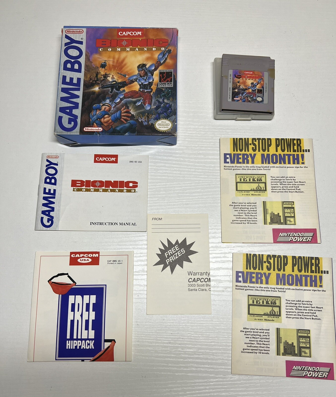 Bionic Commando (Nintendo Game Boy, 1992) Authentic, CIB, Tested/Works ...