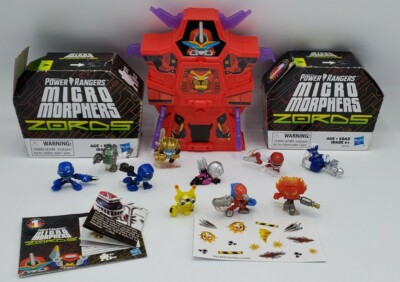 LOT of 10 Power Rangers Micro Morphers Series Blind Bag Figures & 3 ...