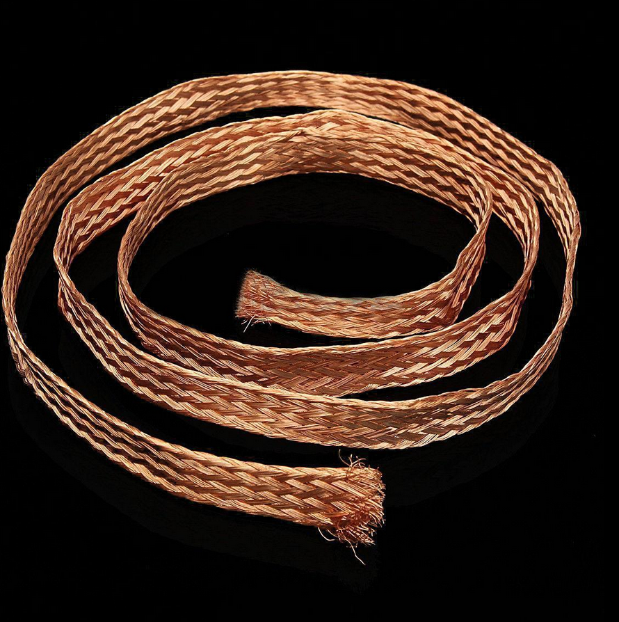 20ft 6mm Flat Copper Braid Cable Bare Copper Braid Wire Ground Lead | eBay