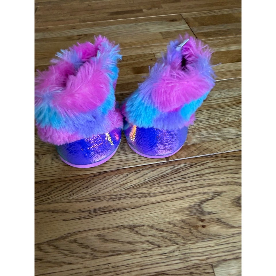 Build a Bear Workshop Shoes Furry Boots & Glitter Sneakers Set Pink | eBay