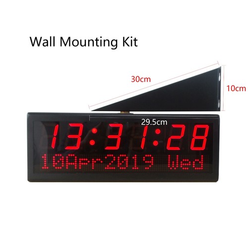 Synchronized NTP PoE Clock, 2.3" x 6 Digit, World Time Zone, Metal ...