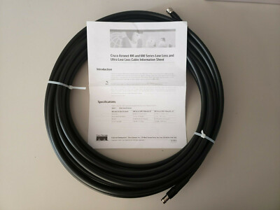 CISCO AIR-CAB005LL-R Low-Loss 2.4GHZ RF Cable with RP-TNC Connectors 72 ...