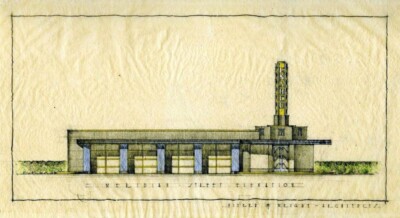 Norco, Meridian Street Elevation : Frank Lloyd Wright : 1906 : Art ...
