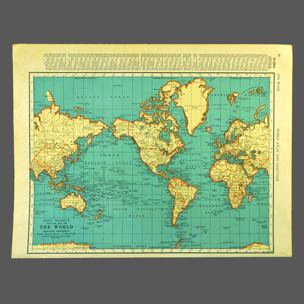 Vintage World Map Art