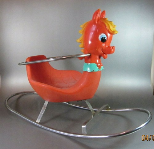 Vintage Baby Horse Child's Sit / Rocker Rocking Toy Canova Italy 1960's ...