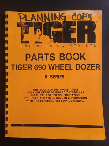 Tiger 690 Wheel Dozer Parts Book D Series | eBay