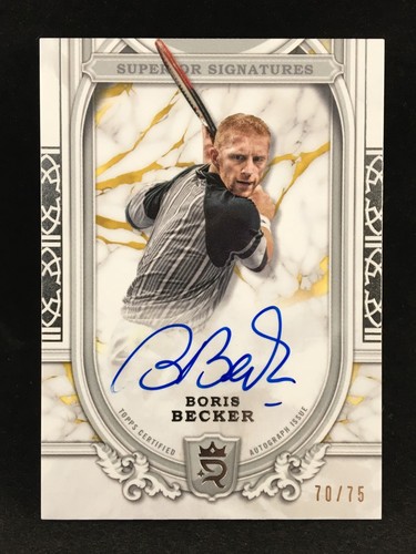 Boris Becker 2024 Topps Royalty Tennis SUPERIOR SIGNATURES /75 Auto ...
