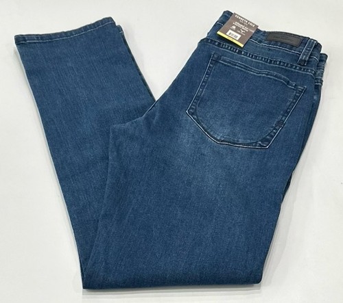 Kenneth Cole Men’s Straight Fit Stretch Denim Jeans, Blue, Size 32X34 ...