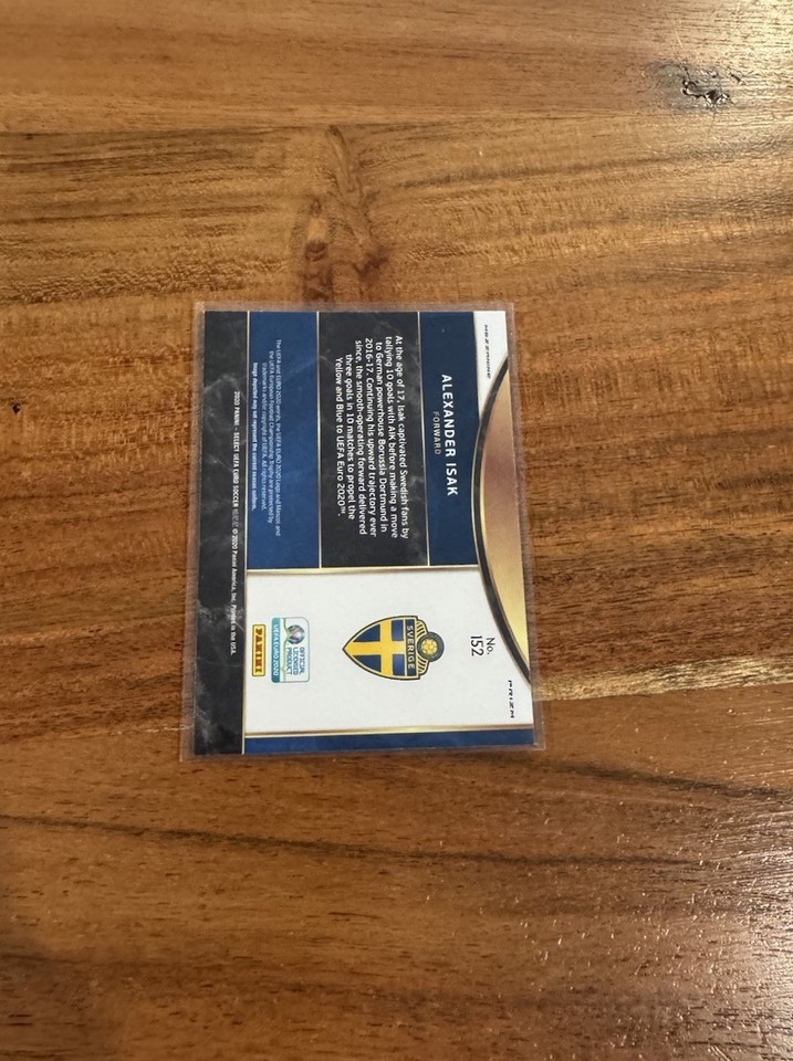 Alexander Isak 2020 Panini Select UEFA Euro Die Cut Silver Prizm NRMT+ ...