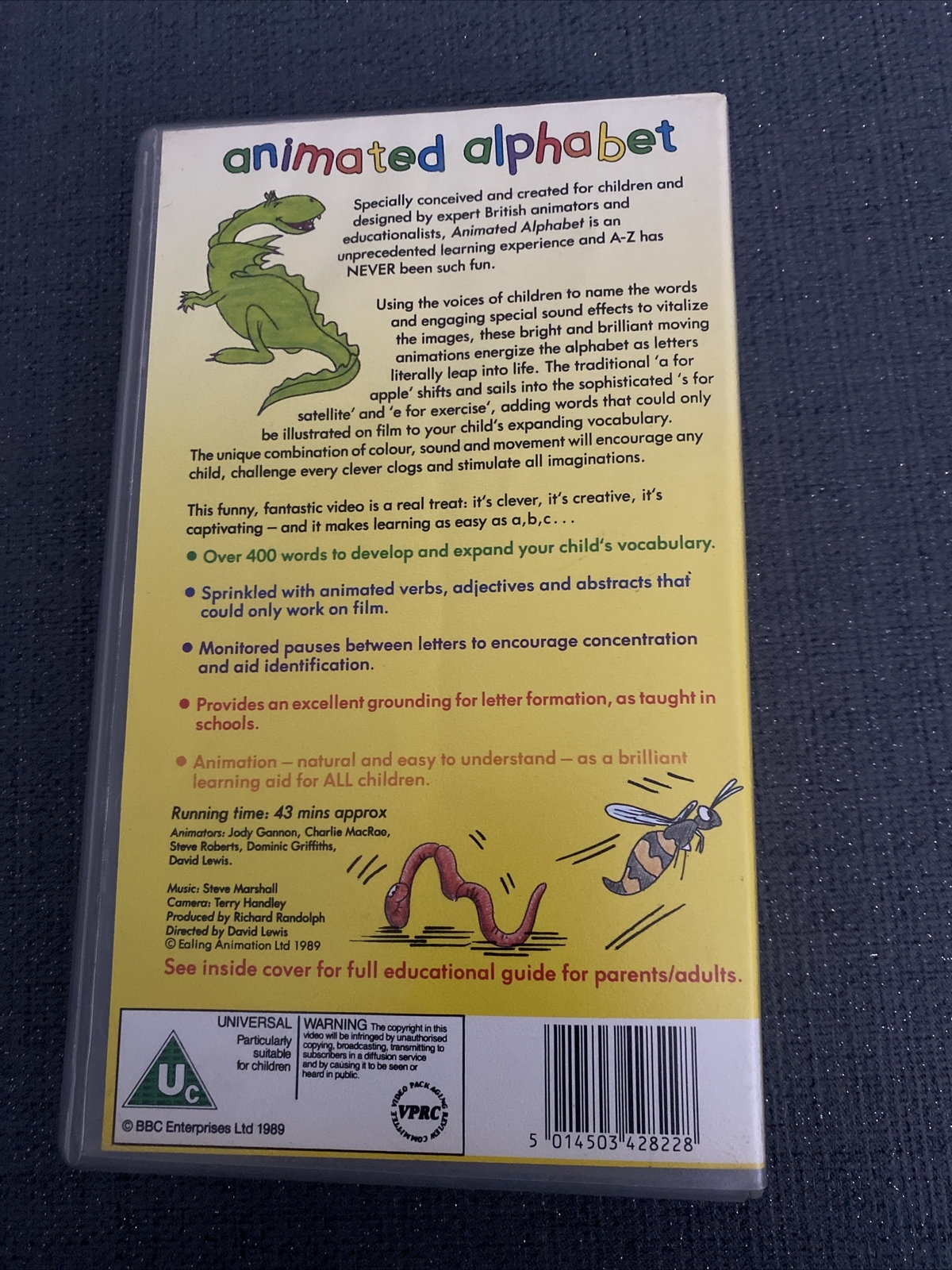 Playdays - Animated Alphabet (VHS/H, 1995) Vintage BBC TV 5014503428228 ...