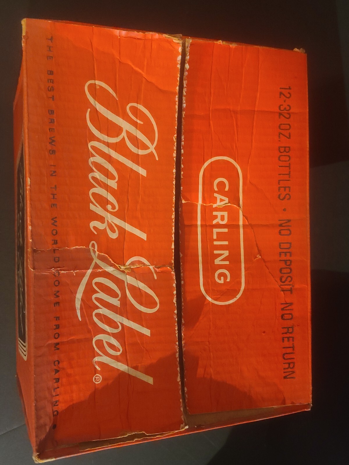 Vintage 1960's Carling Black Label Beer ~ Cardboard Beer Box (B) | eBay