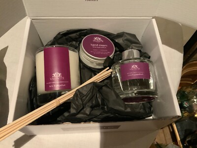 New, Boxed Valentte Candle, Hand Cream And Diffuser Luxurious Scent ...