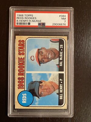1968 Hal McRae Rookie Card Topps #384 PSA 7 | eBay