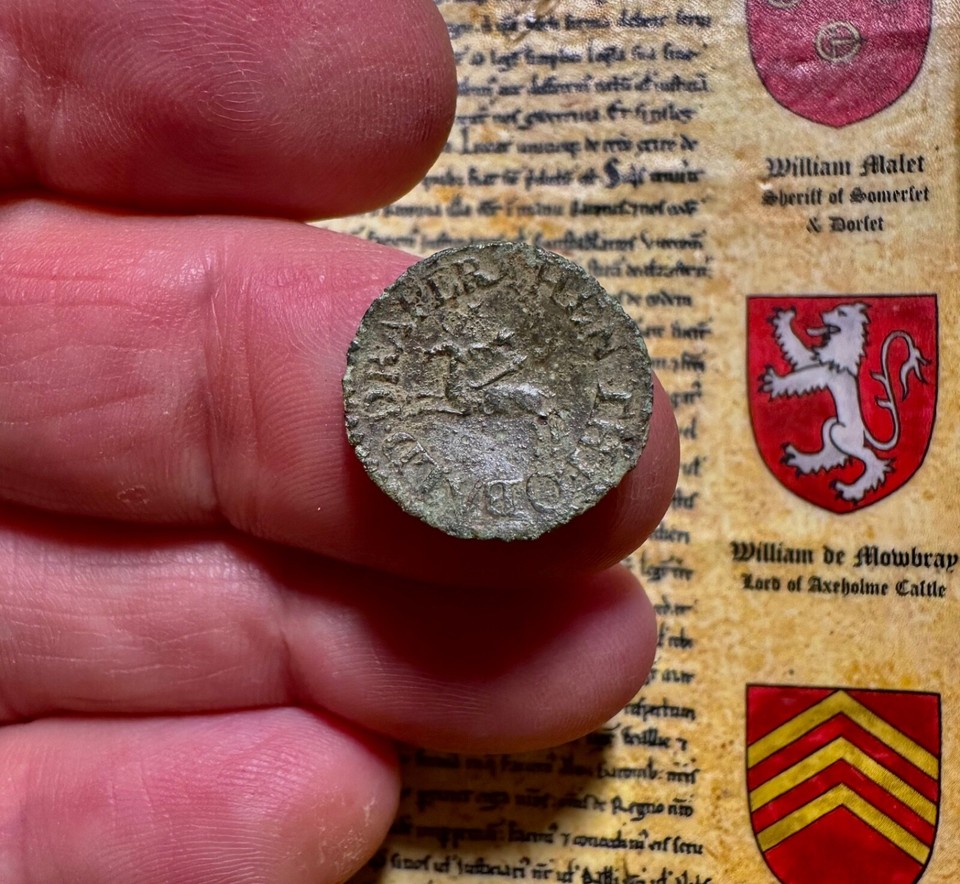 A Nice 17th Century Token Of Henry Theobald, Draper, Pulham Market ...