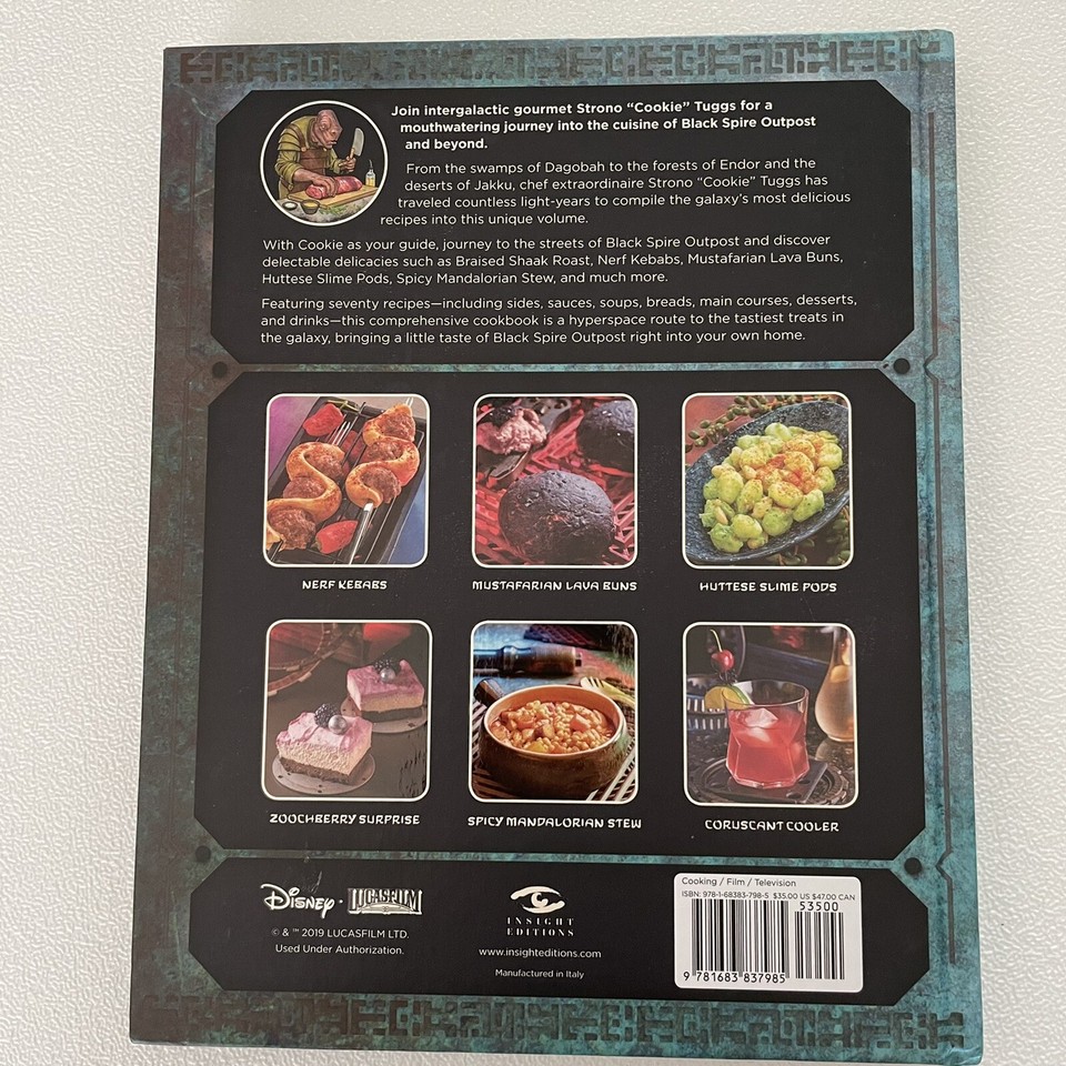 Star Wars Galaxy's Edge Official Black Spire Outpost Cookbook Disney ...