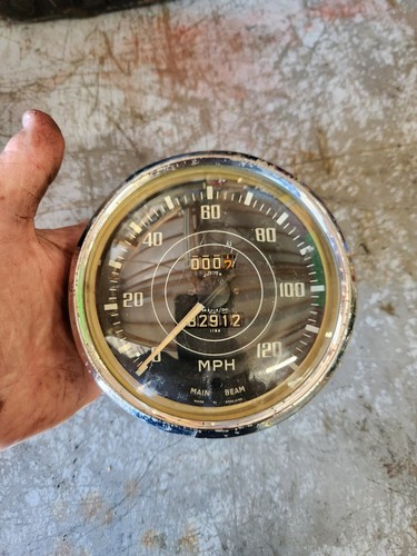 TRIUMPH TR2 TR3 Jaeger SPEEDOMETER SPEEDO SN6319/06 OEM Dome Glass " AS ...