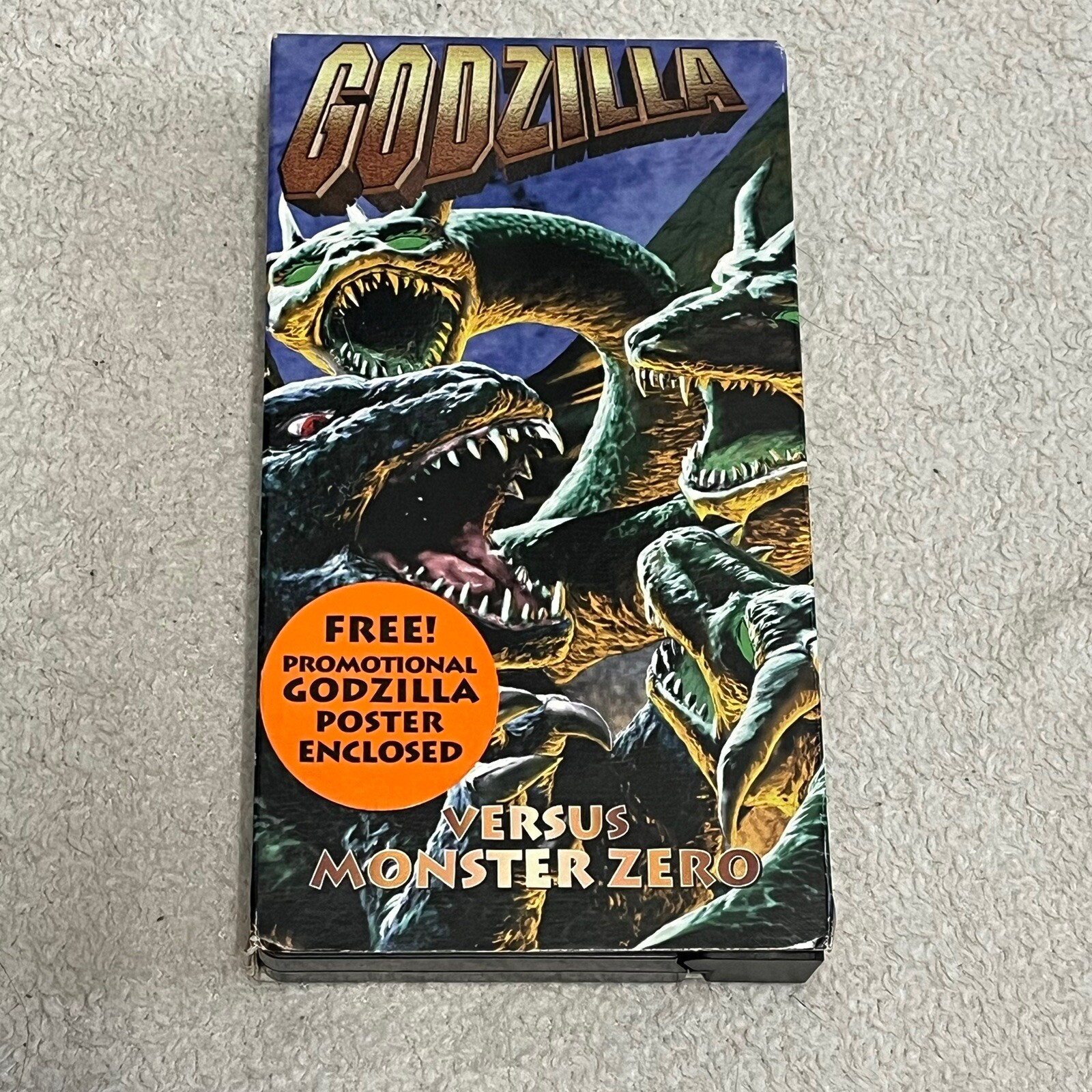 Godzilla Vs. Monster Zero (VHS, 1998) Classic VHS Home Movie Tape ...