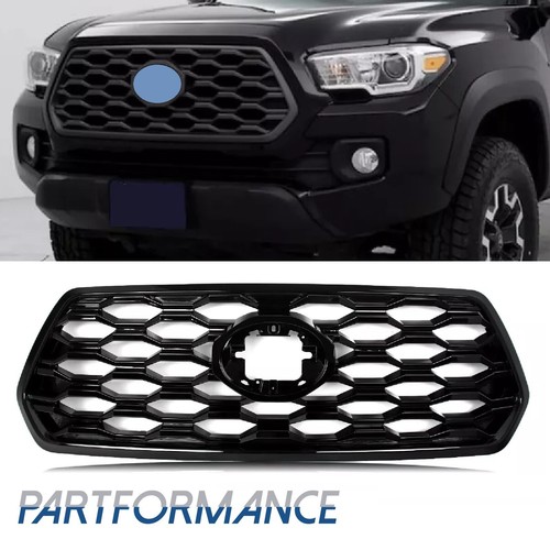 For 2016-2023 Toyota Tacoma TRD Front Grille Bumper Grill Insert Gloss ...