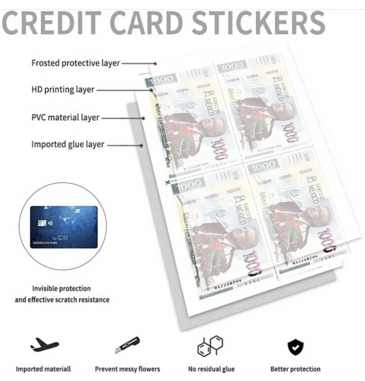 Funny - Credit Card Skin Cover Vinyl Stickers AMLO Mexican President ...