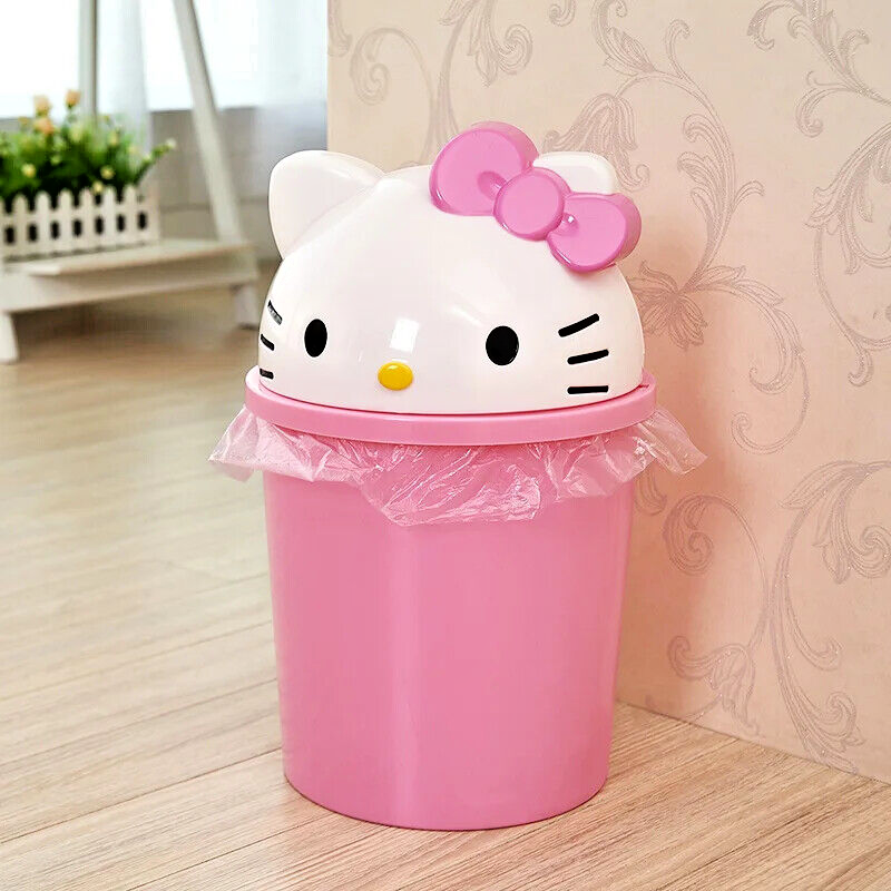 Hello Kitty Home Trash Bin Waste Garbage Can MINISO Sanrio | eBay