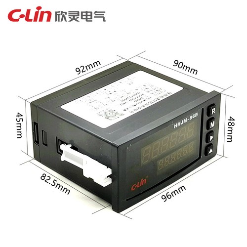 1PC NEW FIT FOR HHJM-96B AC380V/220V DC24V dual row counter, 2-channel ...