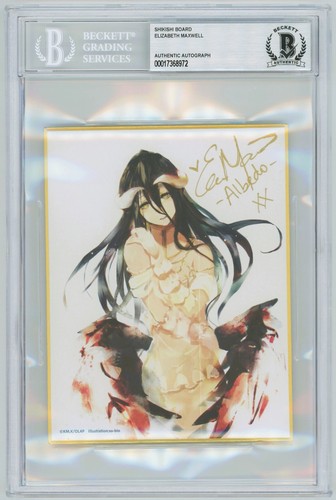 Elizabeth Maxwell Autographed Shikishi - Albedo - Overlord - BGS and ...
