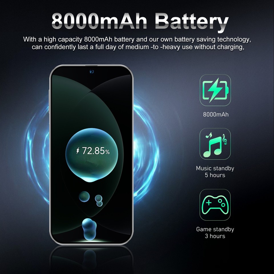 7.3-inch Mi 15 Ultra smartphone 16+1T Android 8000mAh dual SIM phone ...