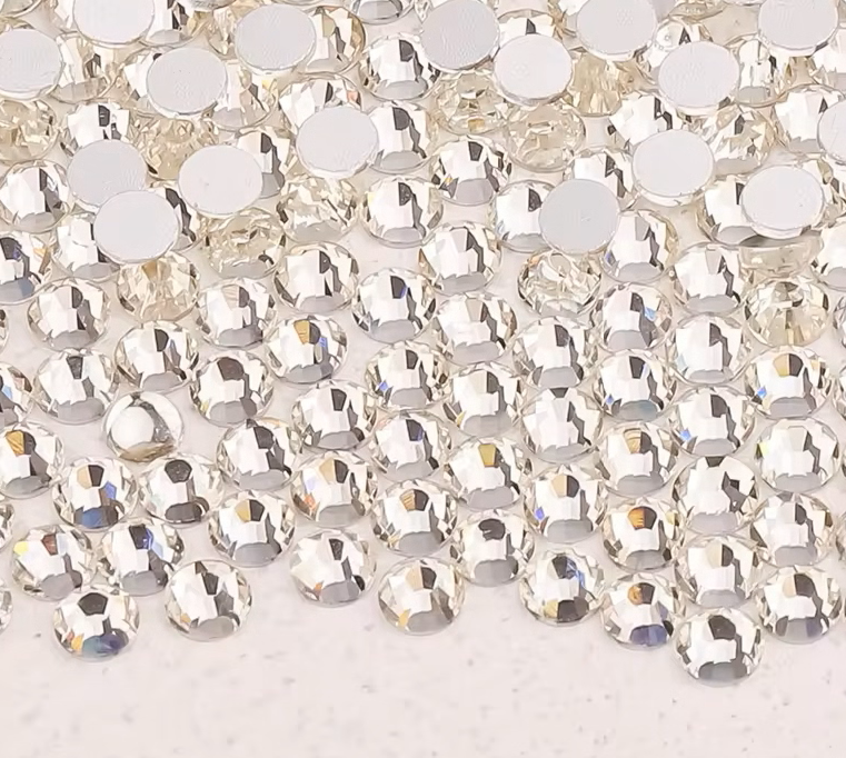 1440p Glass Crystal Flatback NO-Hotfix Rhinestones SS4- SS30 34 colors ...