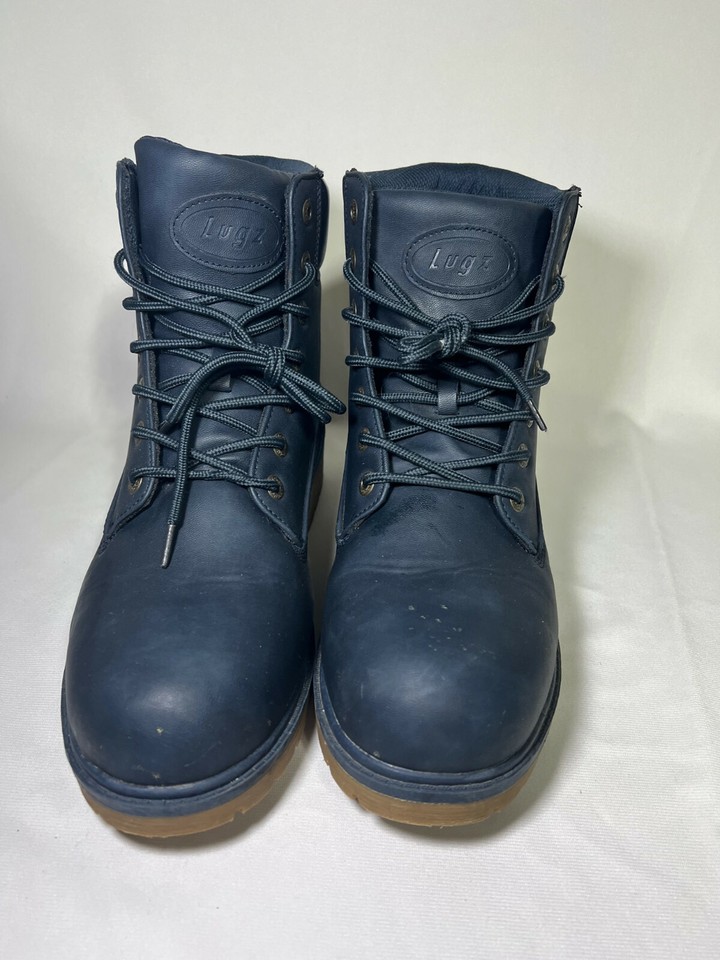 Lugz Convoy Protective Mens Boots Size 12 Blue Man Made Upper MBRCHV ...