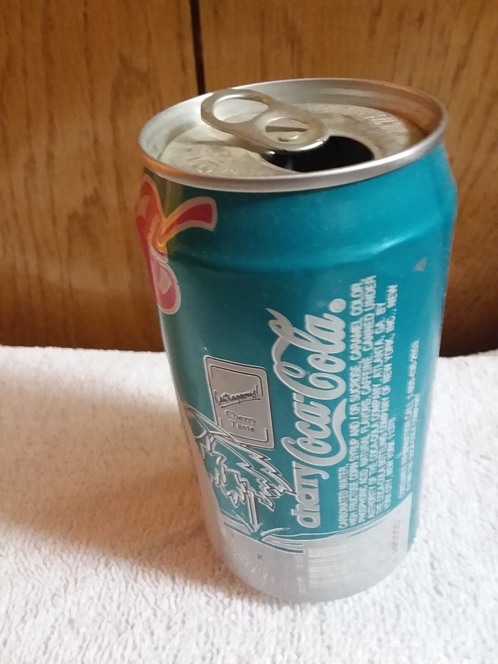 #8634 RARE 1989 Vintage Cherry Coke Coca Cola Open Can | eBay
