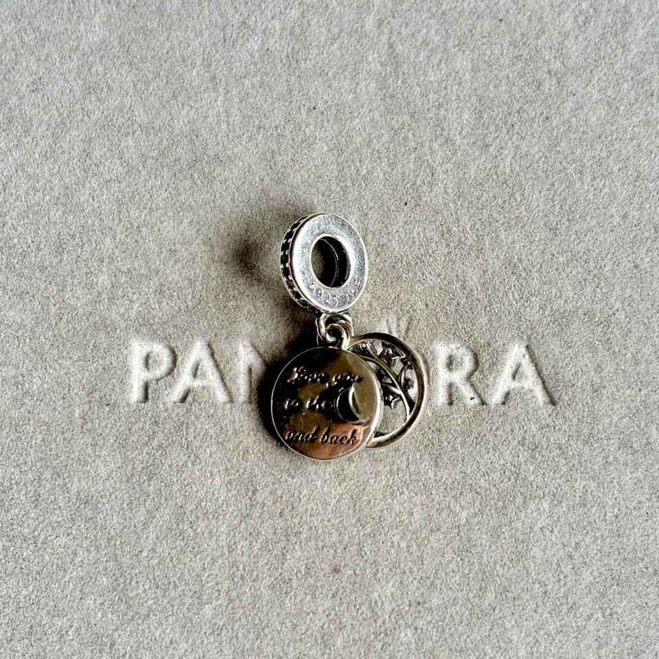 Pandora S925 ALE - Moon & Stars ‘Love You To The Moon And Back’ Dangle ...