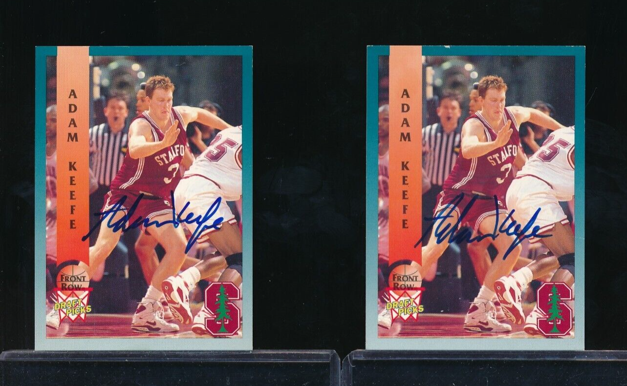 lot (2) 1992 Front Row Authentic Signature Adam Keefe #36 autograph | eBay
