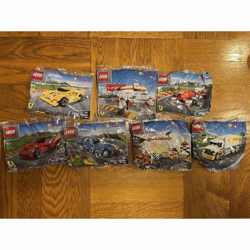 LEGO Shell Ferrari 7 bags Complete Set 40190 40191 40192 40193 40194 ...