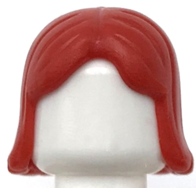 Lego New Red Minifigure Hair Female Center Part Girl Piece | eBay