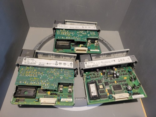 Lot of 3 Allen Bradley SLC 500 Basic Module, FRN 6, FAC 1P, Series C ...
