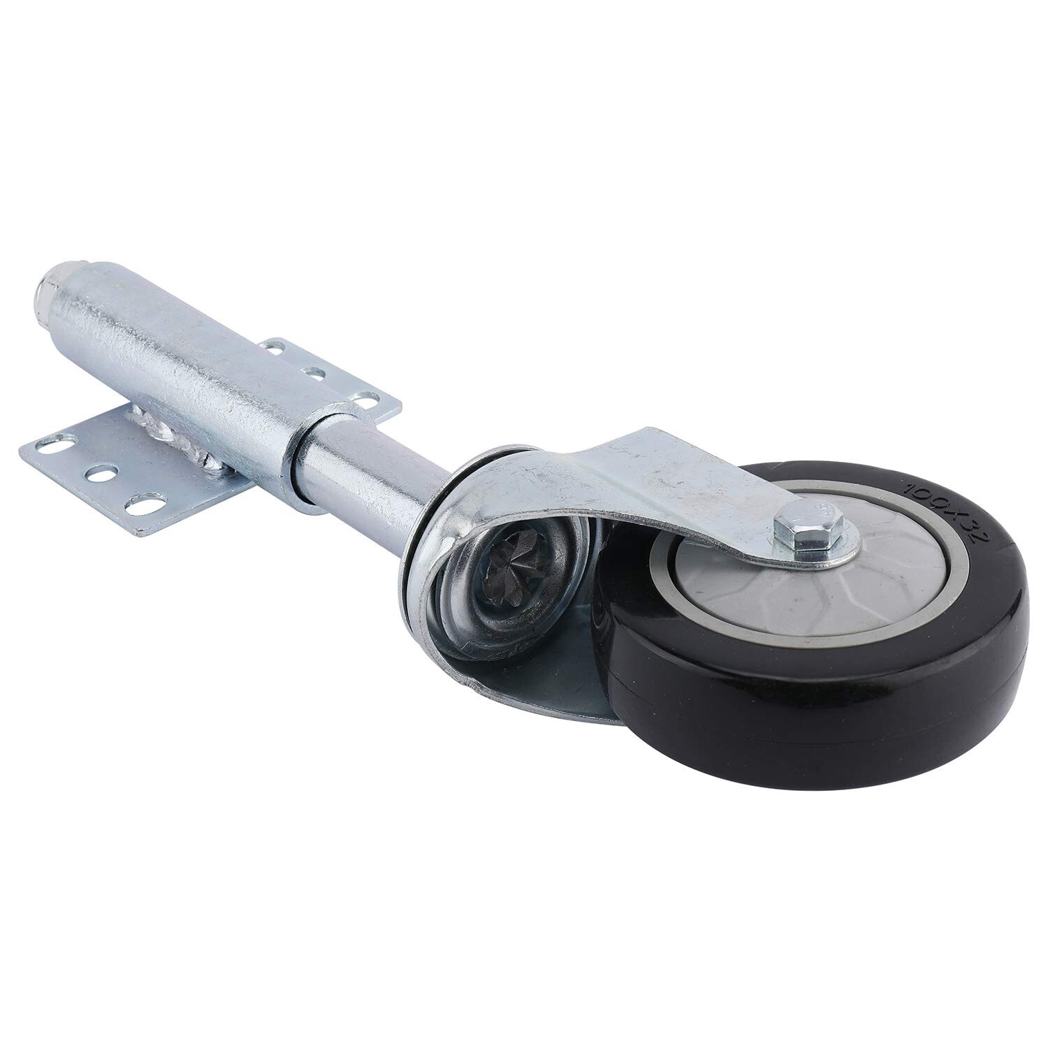 2" PU Gate Wheel Spring Loaded Swivel Caster Heavy Duty 110lbs Load ...