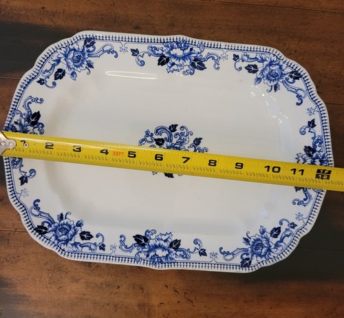 Brownfields Guild Pottery Delft Flow Blue Rectangular Platter 12x9" | eBay