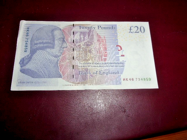 OLD £20 TWENTY POUND NOTE HK46734859 CHRIS SALMON CHIEF CASHIER GOOD ...
