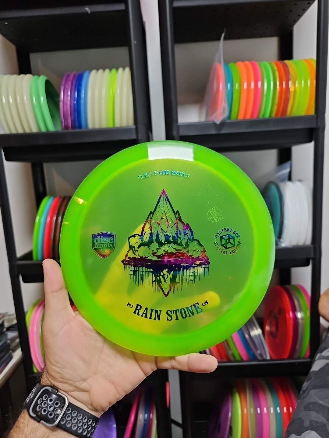 Discmania Flex 1 C-Line Essence 174g Emerald RAIN STONE Black Box Disc ...