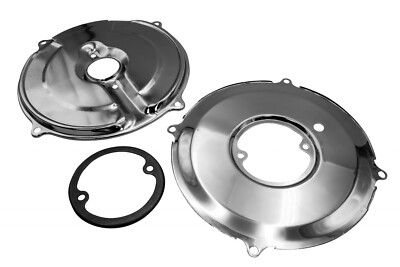 Empi 9056 Chrome 3 Piece Alternator Backing Plate Set, Air-cooled VW ...