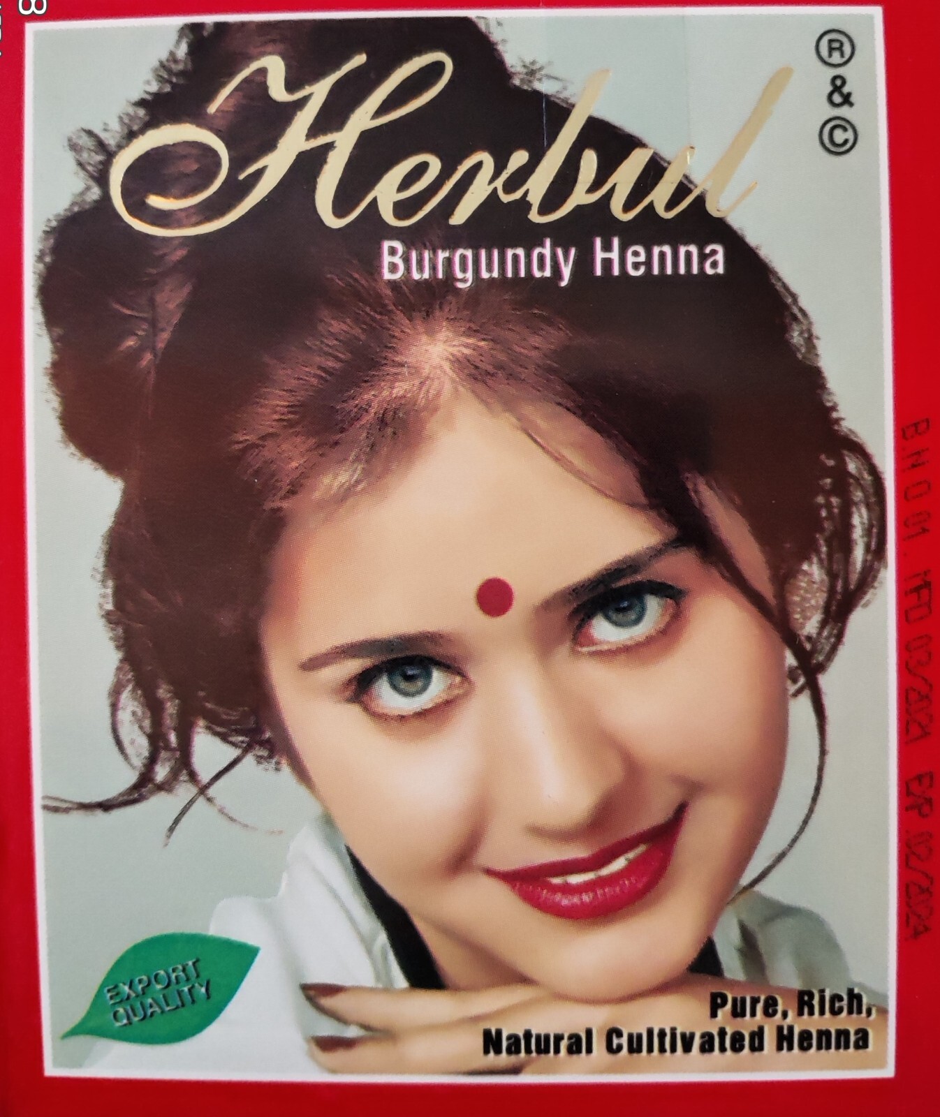 HERBUL Henna Natur Haar Farbstoffe 6x10g Pulver Dunkelbraun Schwarz Rot ...