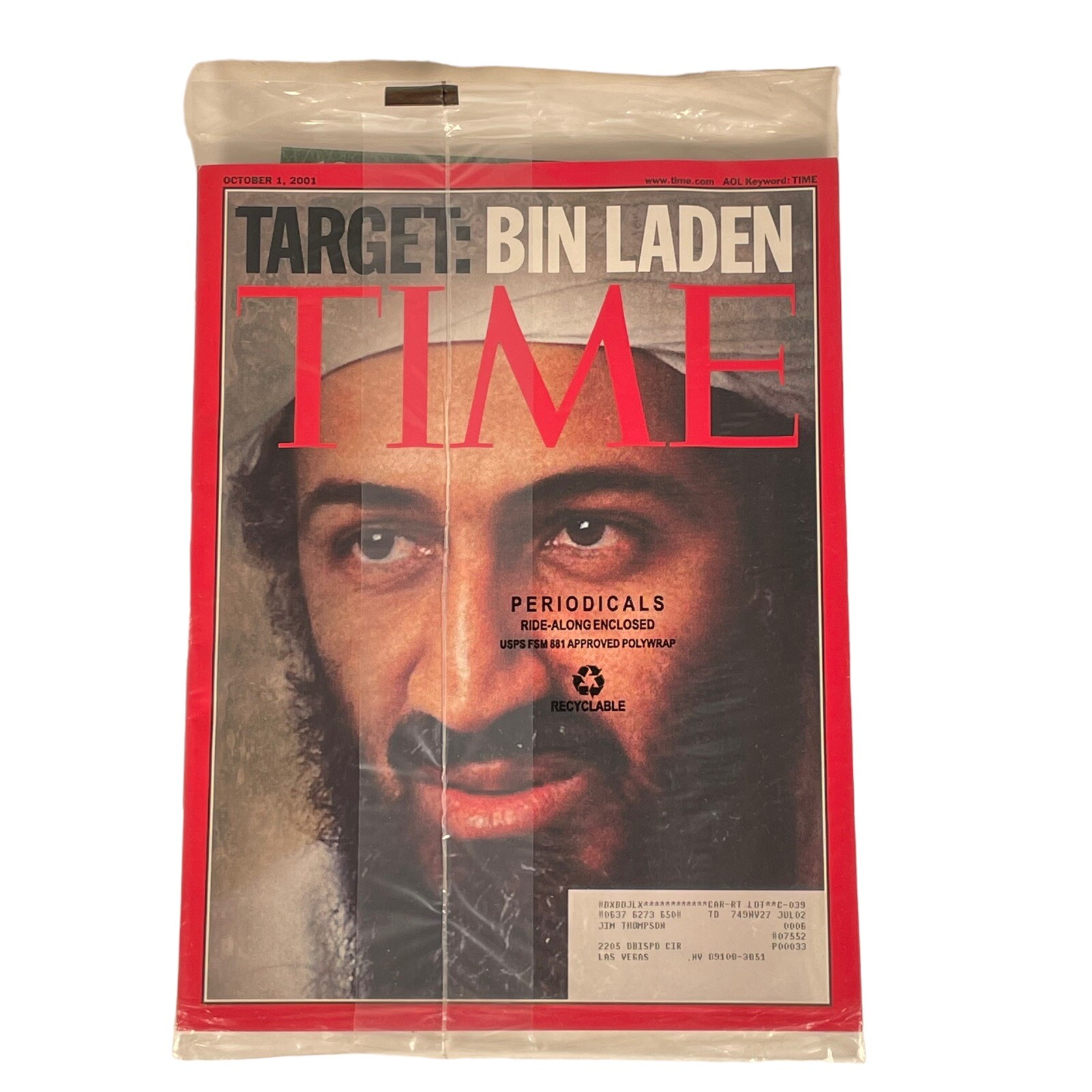 Time - October 1, 2001 Back Issue for sale online | eBay