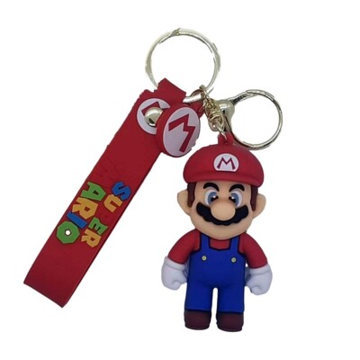 Super Mario 3D Character Silicone Keychain | eBay