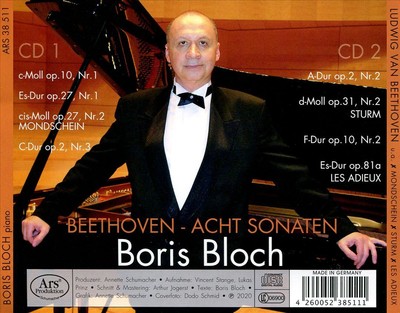 BORIS BLOCH BEETHOVEN: ACHT SONATEN NEW CD 4260052385111| eBay