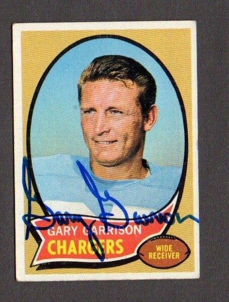 Gary Garrison 1970 Topps authentic autographed card Chargers | eBay
