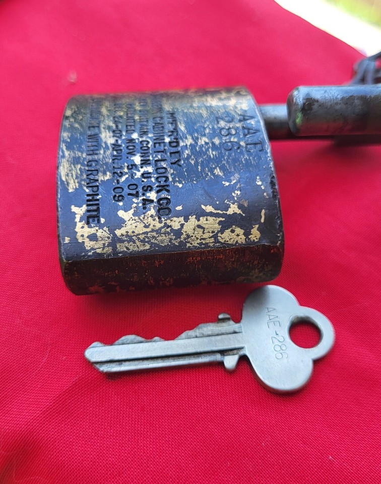Rare CORBIN Padlock Standard Oil SOCO with ORIGINAL key | eBay