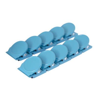 10x TEAL BLUE Magnetic Clips | Paper Holder | Fridge Magnets Memo ...