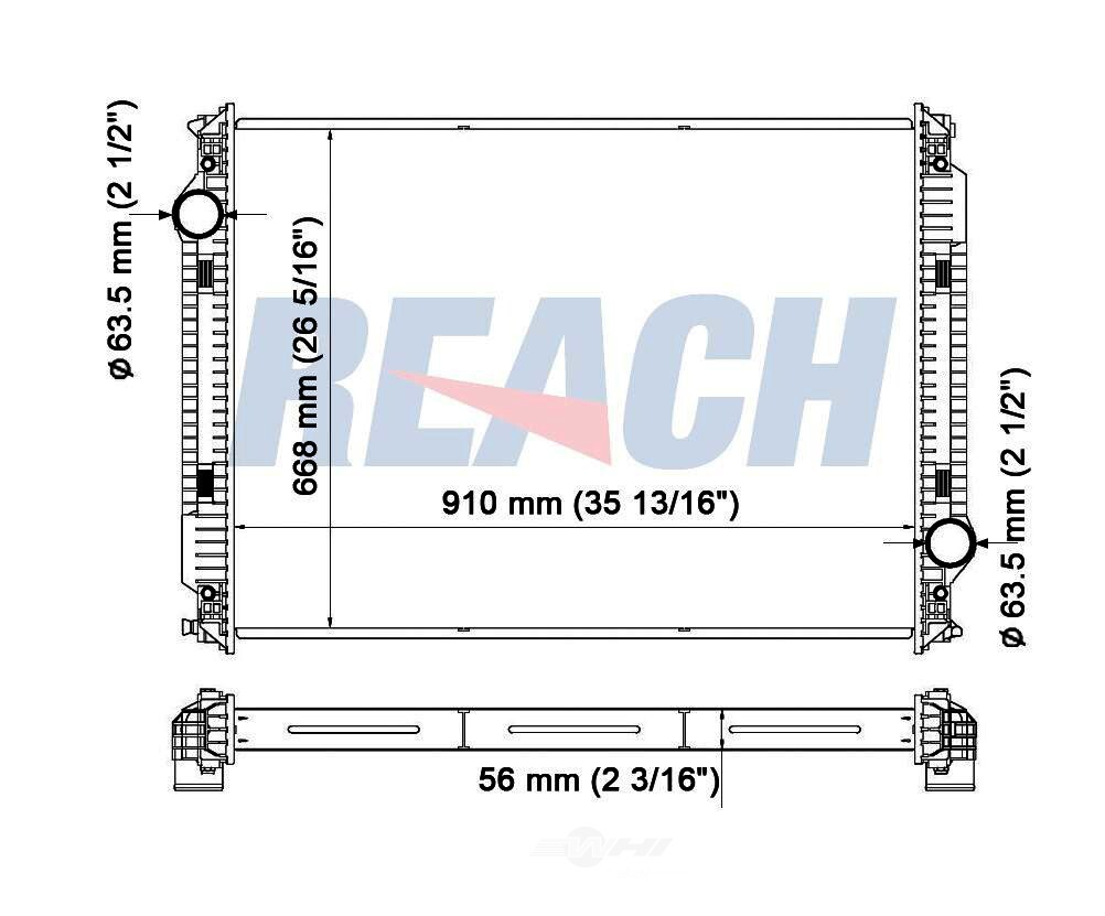 Radiator-Base, DIESEL, Turbo Reach Cooling 42-10003 for sale online | eBay