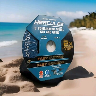 Hercules 5" Combination Wheel Cut And Grind.7/8" Arbor. 12,225 Rpm | eBay