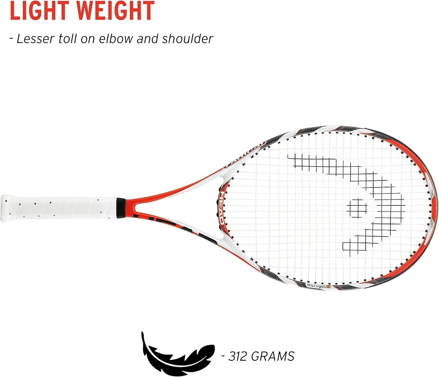 Head MicroGel Radical MP Tennis Racket Size: L4 (4 1/2") | eBay